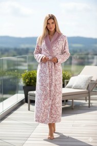 Flora Mauve Mist - Dámský Župan s Límcem - Model 25 56 4303 - S