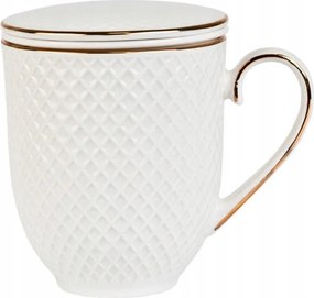 Hrnek Puccini s porcelánovou konvičkou Ecru 400 ml