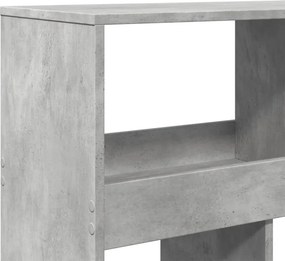 Knihovna betonově šedá 100 x 33 x 125,5 cm kompozitní dřevo 3309360