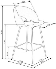 Barová židle Barnes, béžová