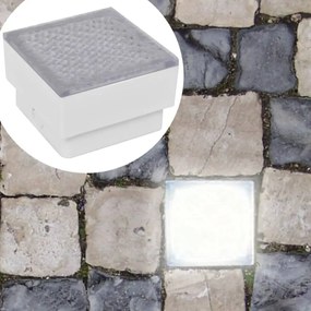 vidaXL Zemní LED svítidla 6 ks 100 x 100 x 68 mm