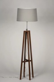 Stojací designová lampa Paola Grey and Brown