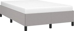 Rám postele bez matrací světle šedá 120x190 cm textil 3269631