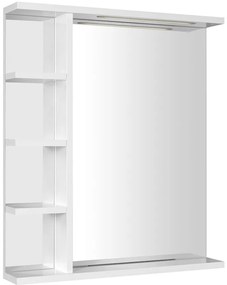 Aqualine Aqualine, KORIN STRIP zrcadlo s LED osvětlením a poličkami 60x70x12cm, KO370S