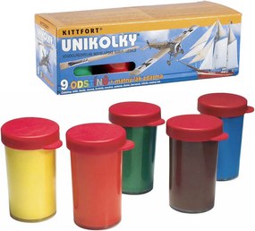 _Ostatní 1_ Unikolky modelářské lesklé barvy set 9 barev + matný lak ZDARMA vodou ředitelné 10523831