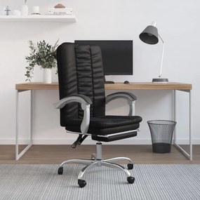 vidaXL Polohovací kancelářská židle umělá kůže [349721] Barva: Černá