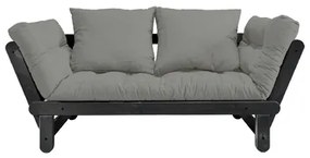 sofa BEAT by Karup - 73*162 cm black (černá) + futon grey 746