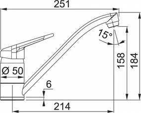 Baterie Franke FC 9541, chrom