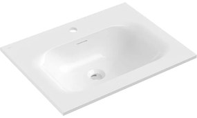 Mexen Vela umyvadlo zapuštěné do desky 61 x 46,5 cm, bílý lesk - 25236000