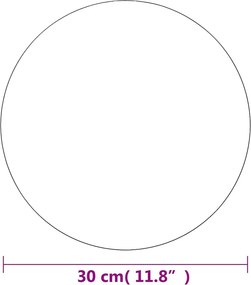 Zrcadlo bez rámu kulaté 30 cm sklo 283653
