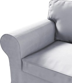 Potah na křeslo IKEA Ektorp barva šedá látka lesklé, sametová