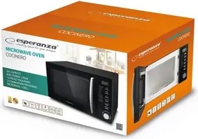 Esperanza EKO010 COCINERO černá / Mikrovlnná trouba / 1200W / 20 L / 1