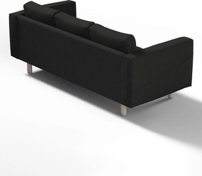 Potah na pohovku IKEA Norsborg 3-místná barva černá látka pletený vzor