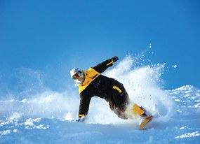 Malvis ® Tapeta Snowboardista Vel. (šířka x výška): 432 x 290 cm