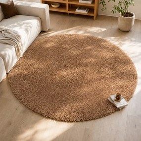 Hnědý koberec Universal Aqua Liso, ø 80 cm
