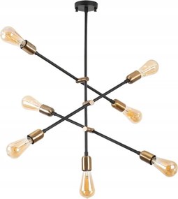 Stropní světlo, lustr 10350 Black Antique 230V, E27 Opviq Chandelier Best