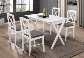 Casarredo - Komfort nábytek Jídelní čalouněná židle BRIXEN bílá/šedá