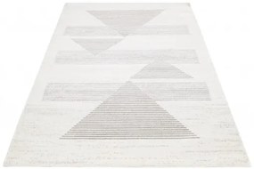 Moderní kusový koberec GRACE 4064A Geometrický krémový Rozměr: 80x150 cm