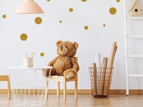 Pastelowe Love Nálepky na stěnu do dětského pokoje PUNTÍKY Zvolte barvu: Zlatá