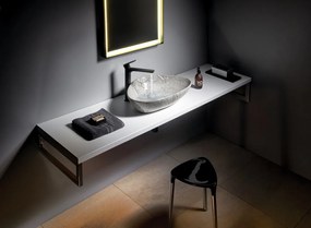 Sapho Sapho, DALMA keramické umyvadlo 68x16,5x44 cm, carrara, MM317