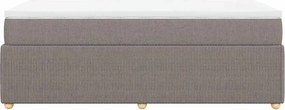 Box spring postel s matrací taupe 80x200 cm textil 3285529