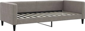 Válenda s přistýlkou a zásuvkami taupe 90 x 200 cm textil 3196617