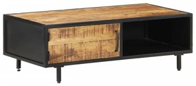 Konferenční stolek 105 x 50 x 35 cm hrubé mangovníkové dřevo - Default Title