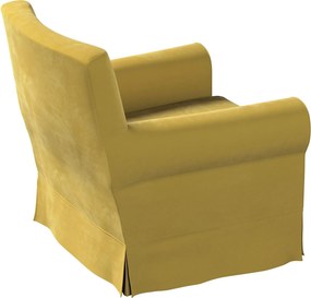 Potah na křeslo IKEA Ektorp Jennylund barva zelená látka lesklé, sametová