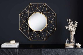 Designové nástěnné zrcadlo Diamond L zlatá 80cm