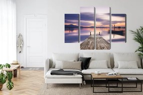 Vícedílný obraz Pohled Na Západ Slunce Nedostatek Nedostatek Plátno Canvas 160x120