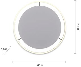 Leuchten Direkt 15392-95 - LED Stmívatelné stropní svítidlo RITUS 30W/230V chrom