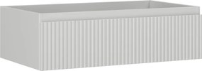 Mexen Rivel, koupelnová skříňka 80 cm, 1 zásuvka, drážkovaná, šedá matná, 91A20-08023-1-BF62