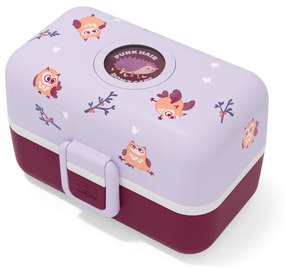 Monbento Dětský svačinový box Tresor purple Owly 800 ml