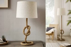 invicta interior Stolní lampa Seven Seas 80cm Abaca, Juta, len 30201