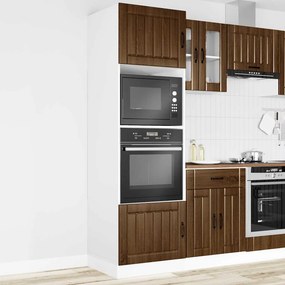 Pečící skříňky 2 ks "Lucca" hnědý dub, imitace dřeva 3315048
