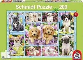 SCHMIDT Puzzle Štěňátka / 200 dílků / 43,2 × 29,1 cm