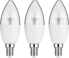 Livarno® LED žárovka, E14/E27 (4,9W svíčka E14, 3 kusy)