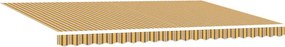 Stahovací markýza Vícebarevný 500 × 300 cm Textil a kov 3331310
