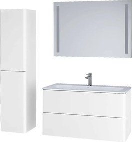 Mereo, Mereo Siena, koupelnová skříňka 80 cm, bílá lesk, MER-CN411S