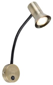 Nástěnné svítidlo bronzové s flex ramenem - Karin flex