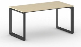 Kancelářský stůl PRIMO INSPIRE, 160x80 cm, černá podnož, bříza