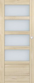 posuvné interiérové dveře do pouzdra BRAGA model 5 Průchozí rozměr: 70 x 197 cm, Orientace dveří: Levé dveře, Dekor: Buk jasmínový