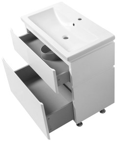 Kingsbath Lion Komo I 80 White koupelnová skříňka s umyvadlem