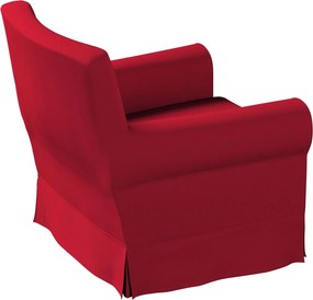 Potah na křeslo IKEA Ektorp Jennylund barva červená látka pletený vzor