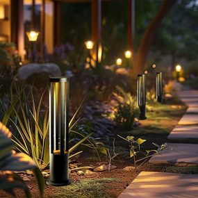 LED Venkovní lampa LED/10W/230V 3000K IP65 80 cm černá