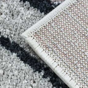 Dywany Łuszczów, Kusový koberec Fusion 5868 white/dark pink, 140x190, růžová, kancelář