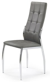 Jídelní židle Elric, šedá / stříbrná