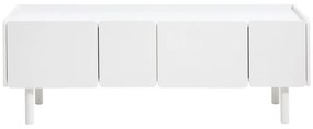 Bílý TV stolek 160x55x45 cm Bera – Unique Furniture