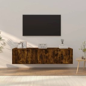 3dílný set TV skříněk kouřový dub kompozitní dřevo 3188403