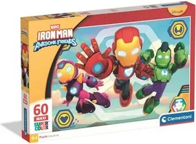 CLEMENTONI Puzzle Iron Man a jeho úžasní přátelé MAXI / 60 dílků / od